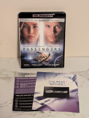 Passengers - 4K Ultra HD / Blu-Ray / Blu-Ray 3D w/ Inserts & MINT DISCS ...