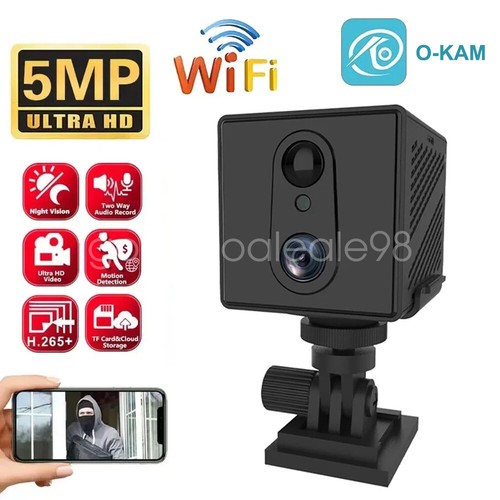 WIFI Home Security Camera Remote Viewing 5MP HD IP CCTV Mini Cam Night ...