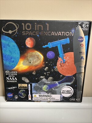 NEW 10-in-1 space excavation dig kit includes stickers with NASA ...