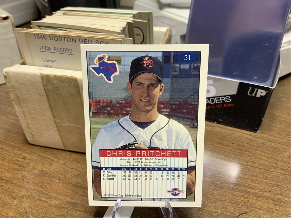 1993 Fleer Excel Chris Pritchett #31 Midland Angels Baseball Card | eBay
