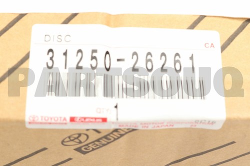 3125026261 Genuine Toyota DISC ASSY, CLUT 31250-26261 | eBay