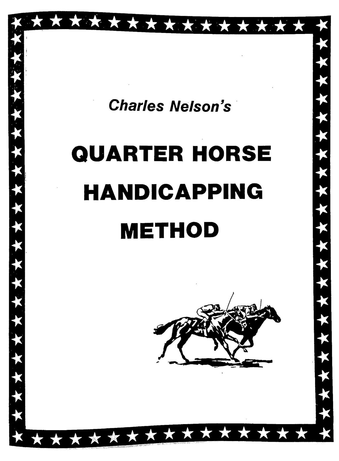 Nelson's Handicapping Methods|Thoroughbred Horse Racing|Harness Racing ...