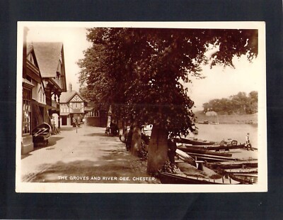 D4223 UK Chester Groves & River Dee RPPC vintage postcard | eBay Australia