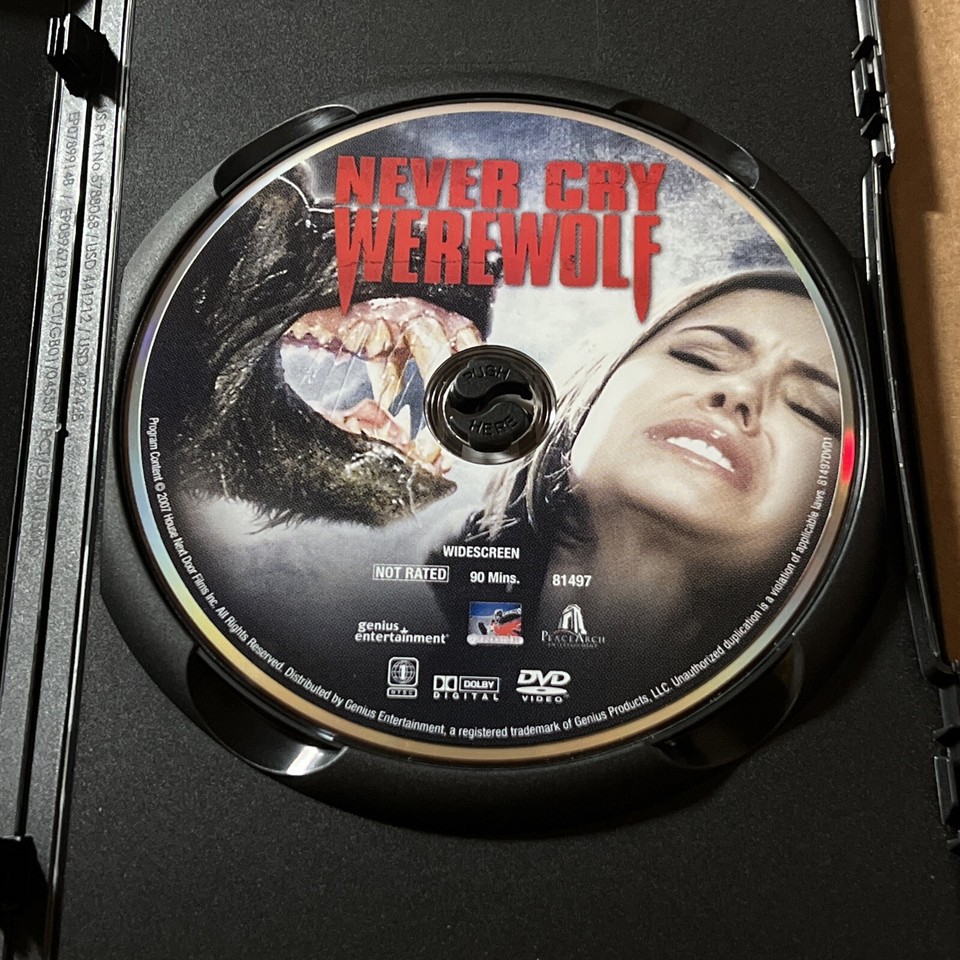 Never Cry Werewolf (DVD, 2008) Nina Dobrev Kevin Sorbo Horror RARE OOP ...