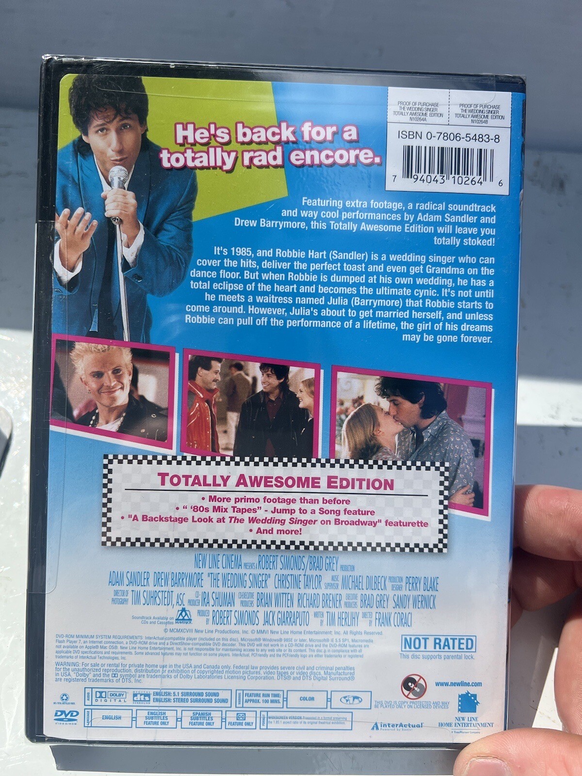 WEDDING SINGER (DVD, 2006, Totally Awesome Edition) NEW 794043102646| eBay