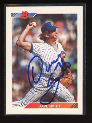 1992 Bowman DAVE SMITH Signed Card autograph auto ASTROS CUBS | eBay