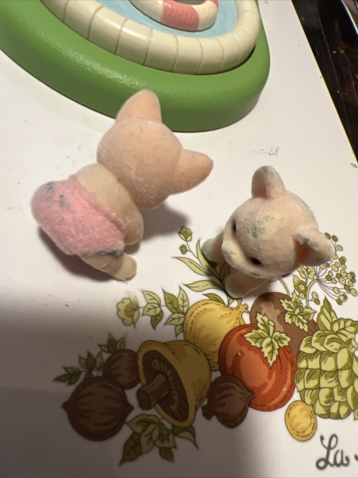 Calico Critters Sandbox & Pool With Slide And Ladder Twin Kittens Epoch ...