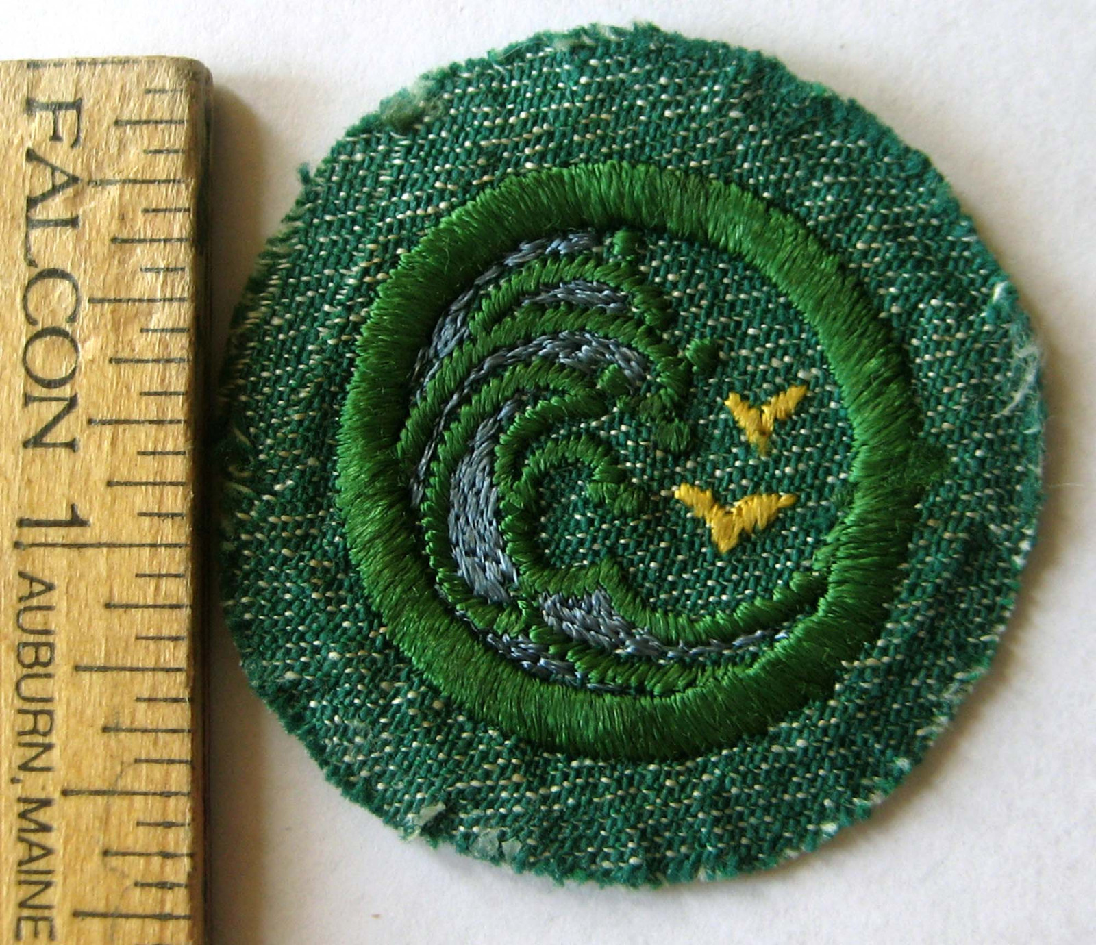 Vintage Girl Scout 1948-1955 SWIMMER BADGE Ocean Waves Seagull Birds ...
