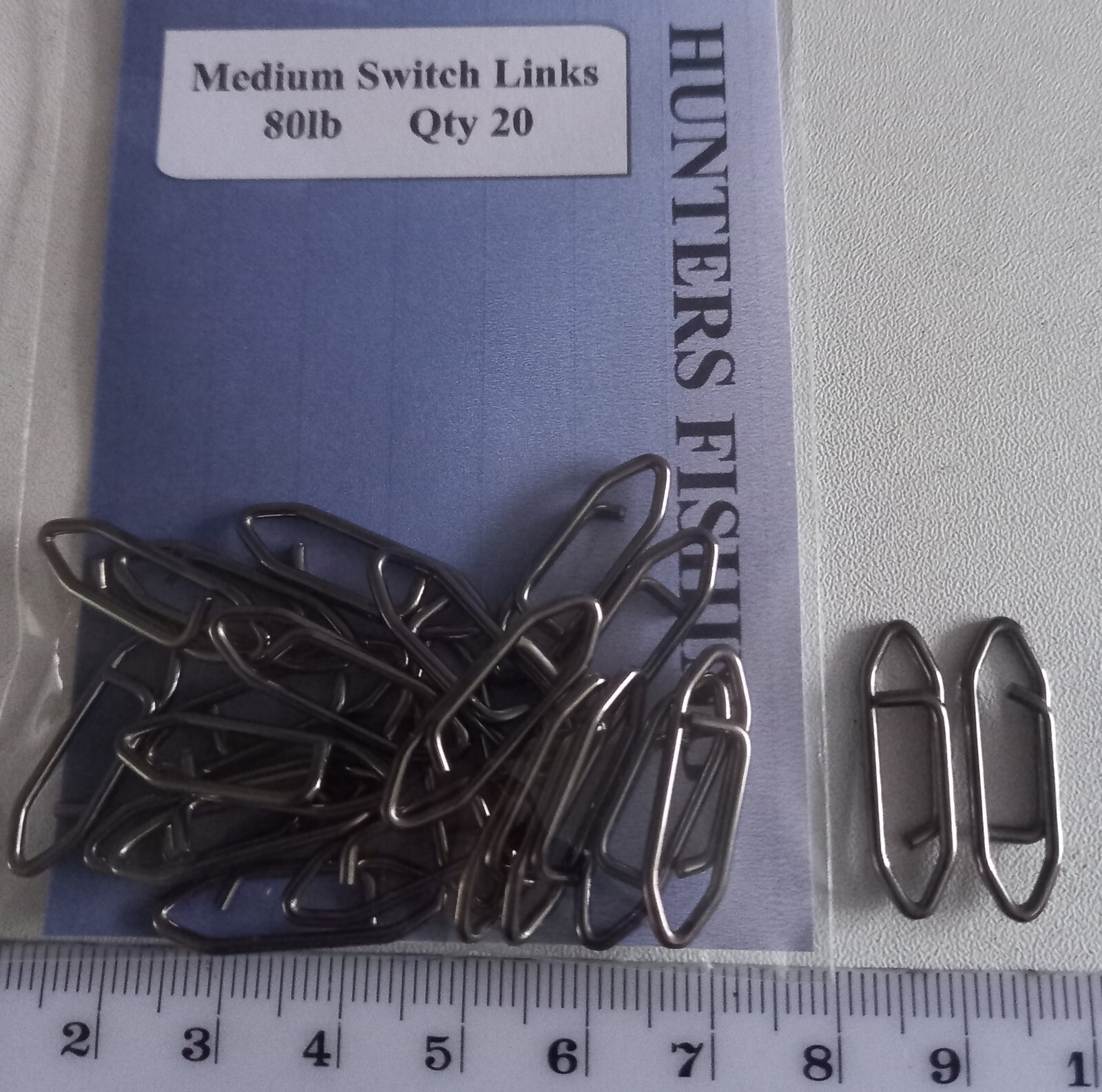 Switch link, fast link clips, rigs, sinker clips terminal tackle 24mm 80lb B/S | eBay UK