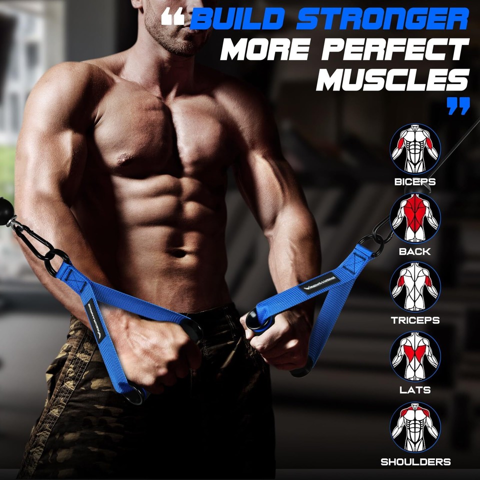 Gym Exercise Handles Replacement Handle Attachments for Cable Mach ...