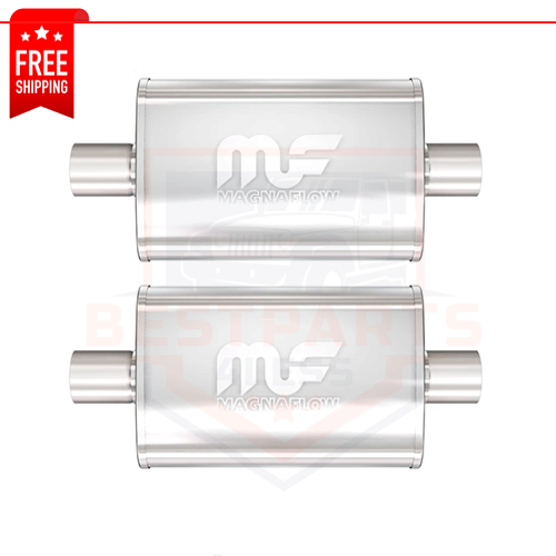 MagnaFlow 11249 4" X 9" Oval Center/Center Straight Through Mufflers ...