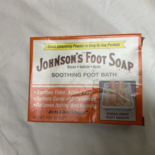 Johnsons Foot Soap Powder Soak 8 Packets Discontinued 11509004031 | eBay
