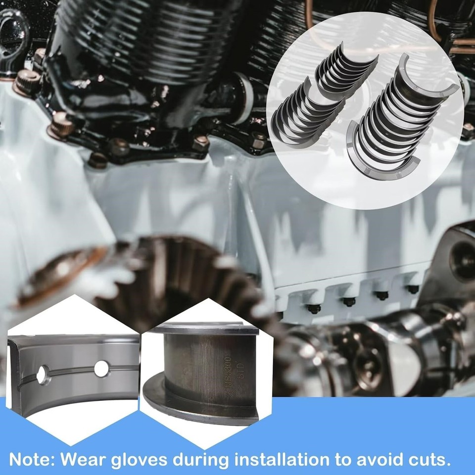 Stock Crank Main & Rod Bearings Set for Chevrolet Gen III IV LS 4.8 5.3 ...