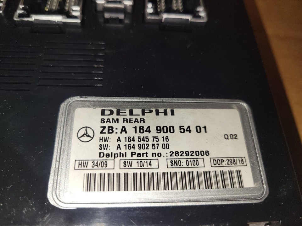 06-13 MERCEDES X164 GL450 ML550 REAR SAM SIGNAL ACQUISITION CONTROL ...