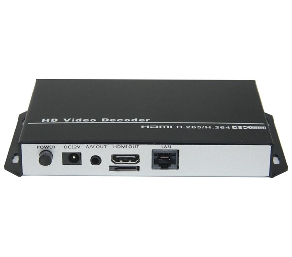 H.265 4K Lan in HDMI A/V Output Video Decoder Top Box Broadcast Device ...