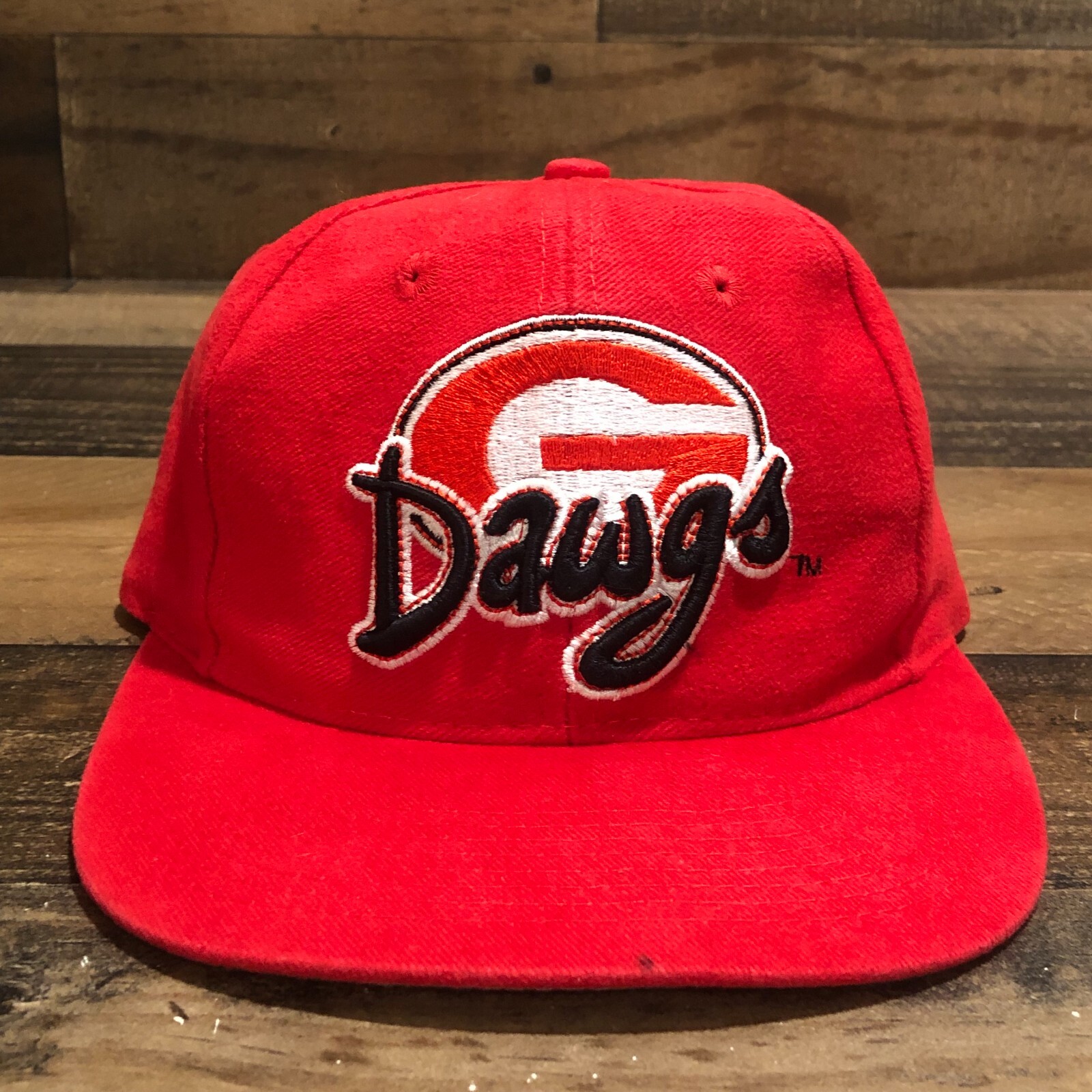 Vintage Georgia Bulldogs Hat Snapback Cap Red KIDS YOUTH 90s NCAA ...