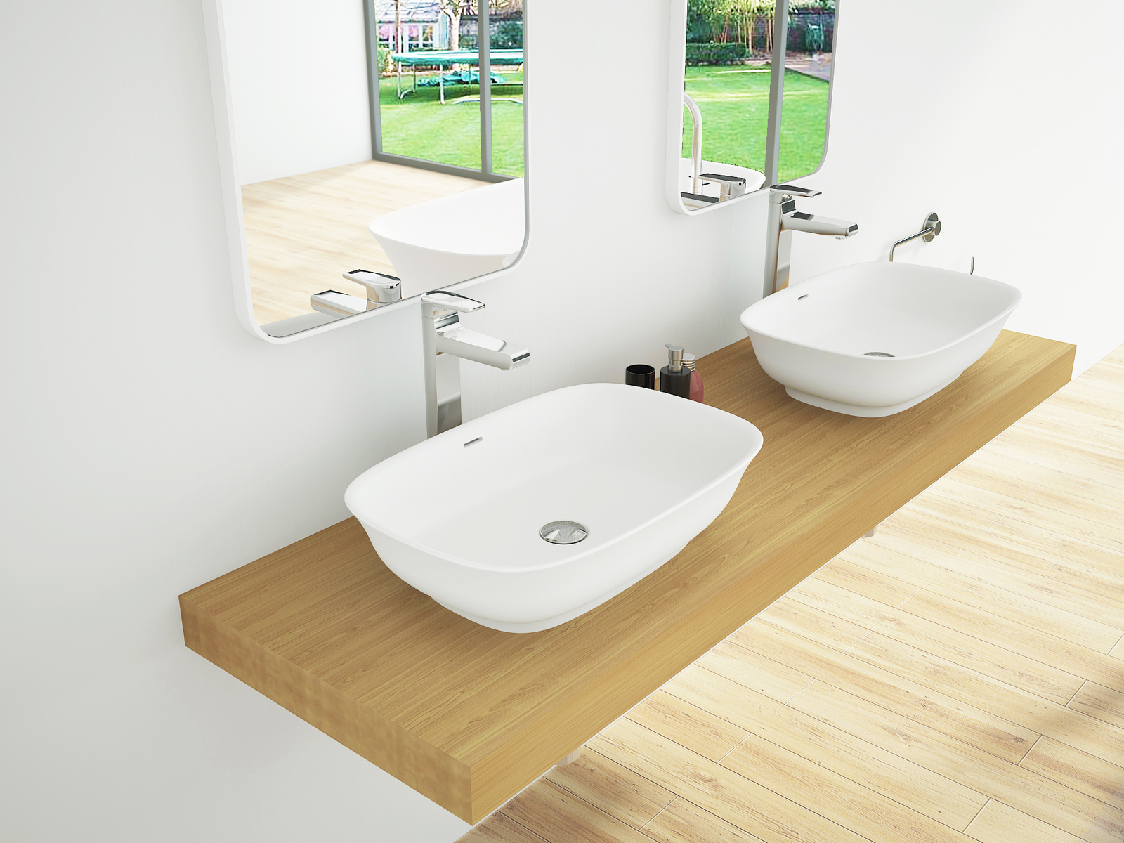 Designer Sink - Modern Cast Stone Sink - Solid Surface Sink - Siena ...