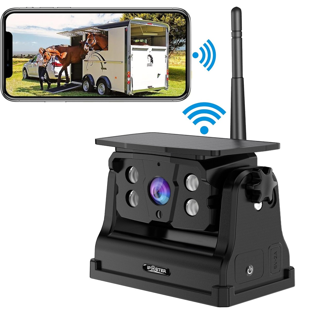 Wireless Backup Camera For Iphone Solar-Powered Wireless Backup Camera ...