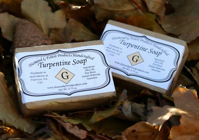 Pure Gum Spirits 2 Bars of Diamond G Forest Turpentine Soaps 4.7 oz ...