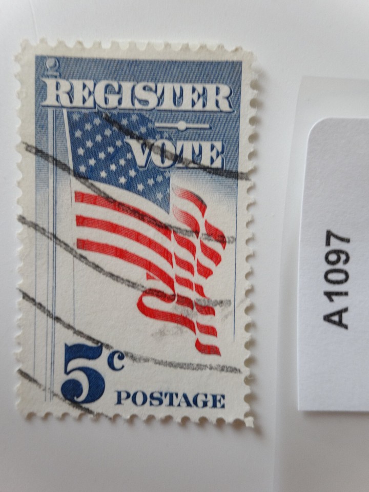 US Postage - Register Vote - 5 Cents USA Stamp | eBay