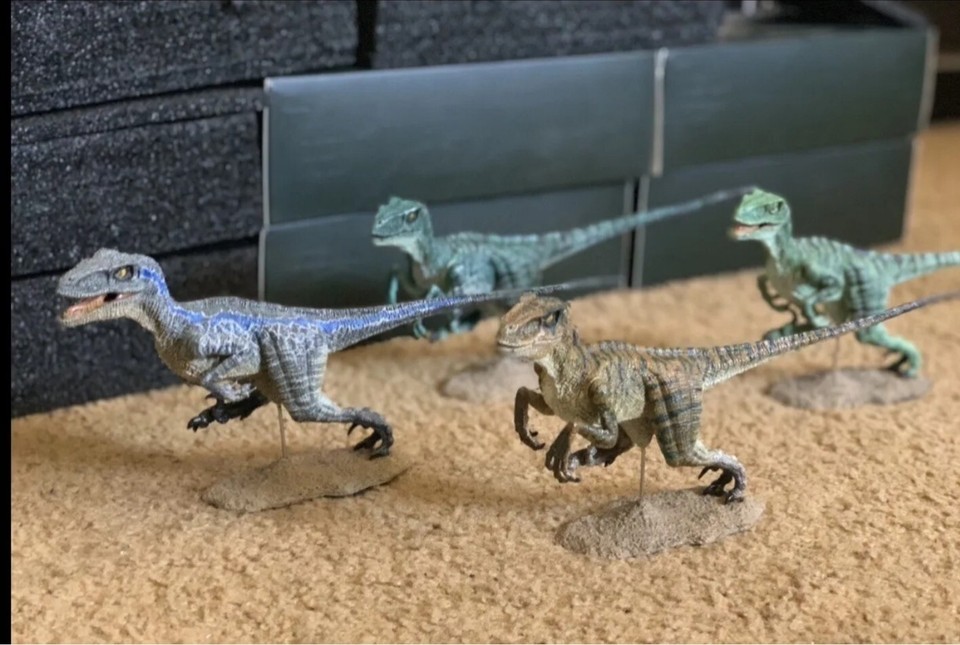 Jurassic World Custom Indominus rex Blue Plus Raptor Gang | eBay