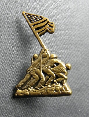 IWO JIMA MARINE CORPS LAPEL PIN BADGE 1.25 x 3/4 INCH USMC MARINES | eBay