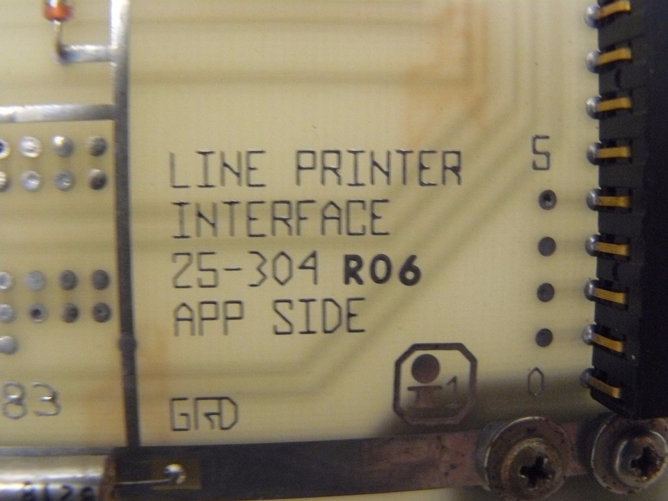 25-304 LINE PRINTER INTERFACE MATCODE 009-15264 PRINTED CIRCUIT BOARD ...
