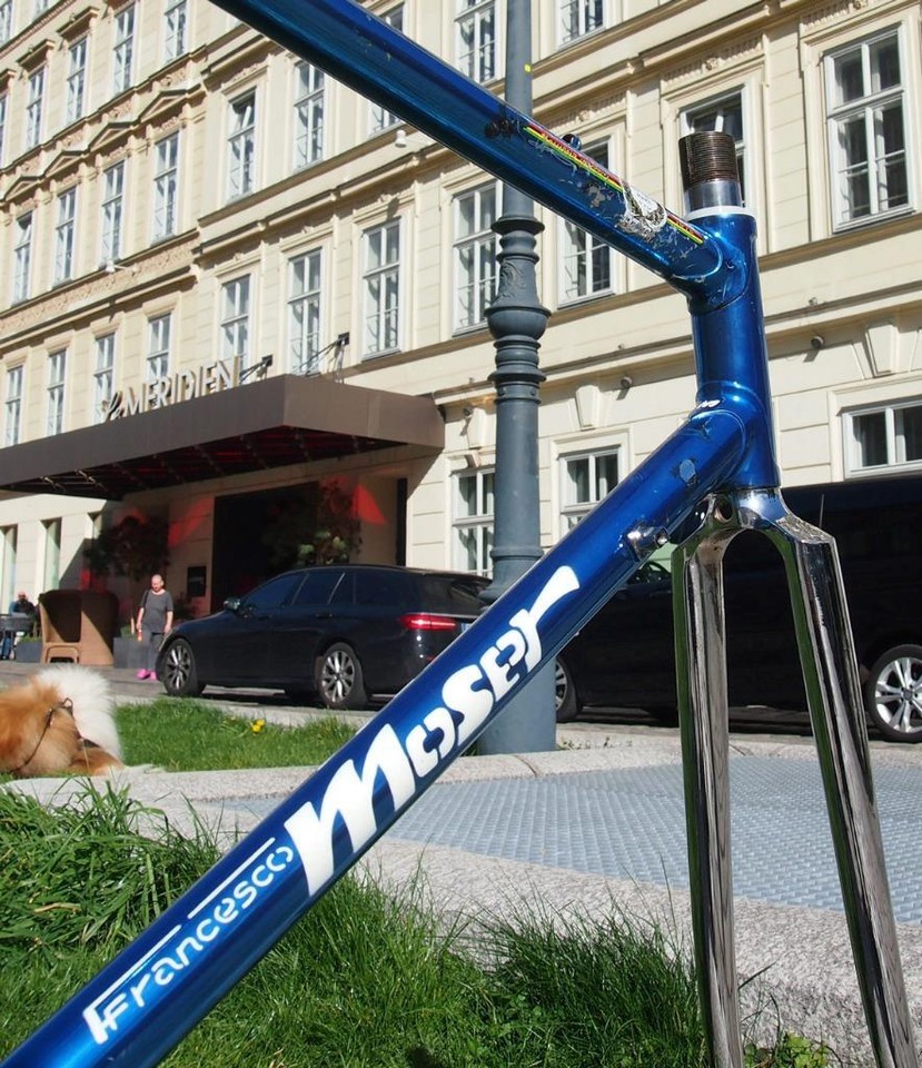 1980s Francesco MOSER CROMOVELATO Road Bike Columbus Steel Frame + Fork ...