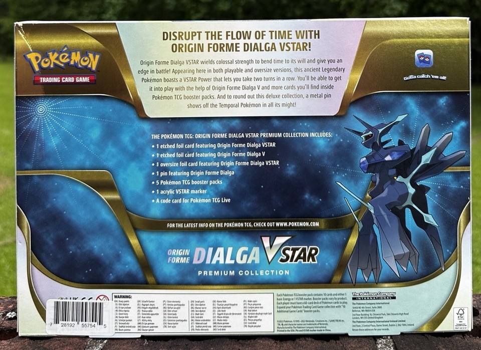 Pokémon TCG Origin Forme Dialga VSTAR Premium Collection Box Set ...