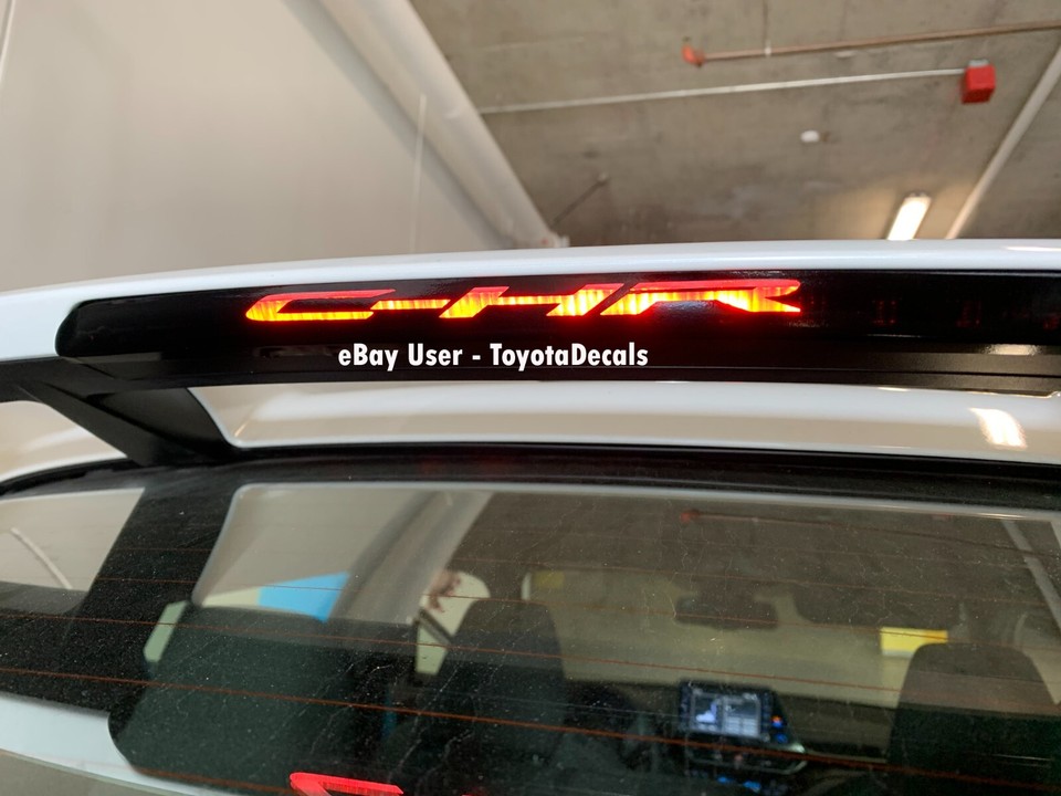 FITS Toyota C-HR IZOA 3rd Brake Light Decal - 2018 2019 2020 2021 2022 ...