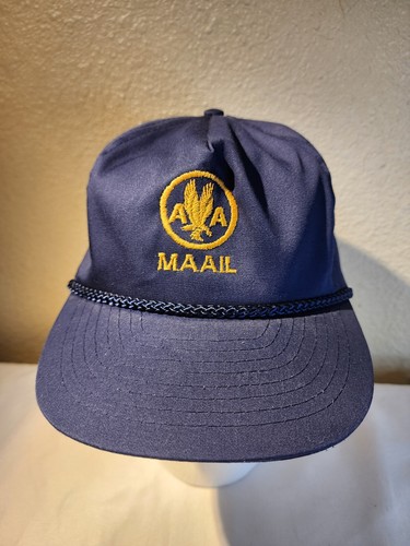 Vintage American Airlines AA Maail Mail Cargo Logo Baseball Hat Nissin ...