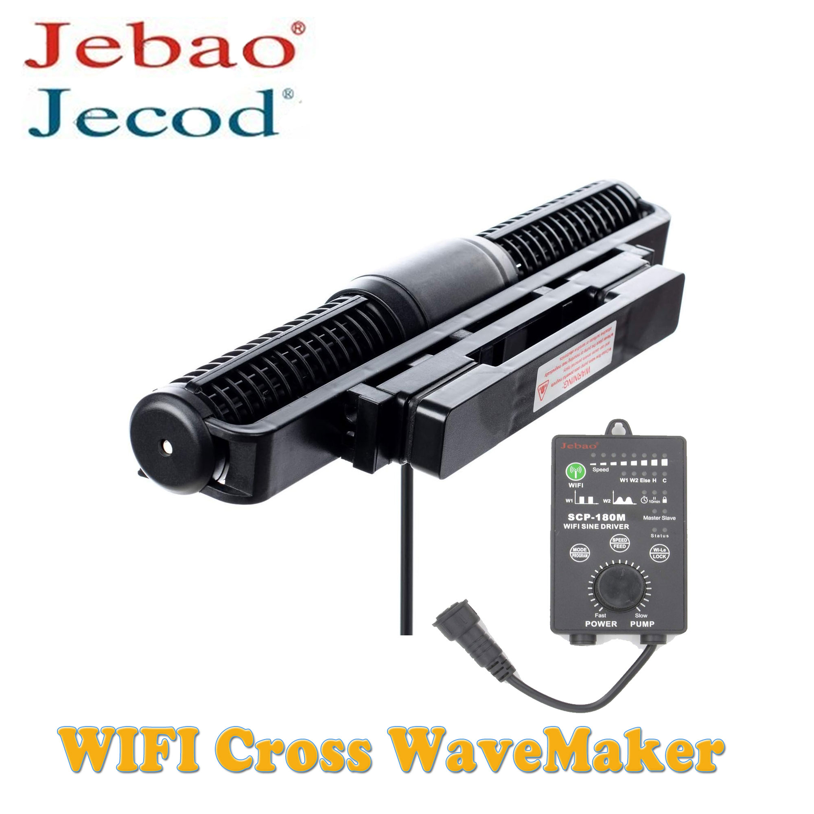 Jebao/Jecod SCP-180M WIFI Sine Cross Flow Pump Wave Maker with ...
