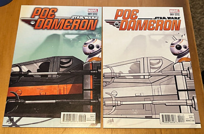Star Wars Poe Dameron 1 Marvel Comics David Nakayama Variants Reg ...