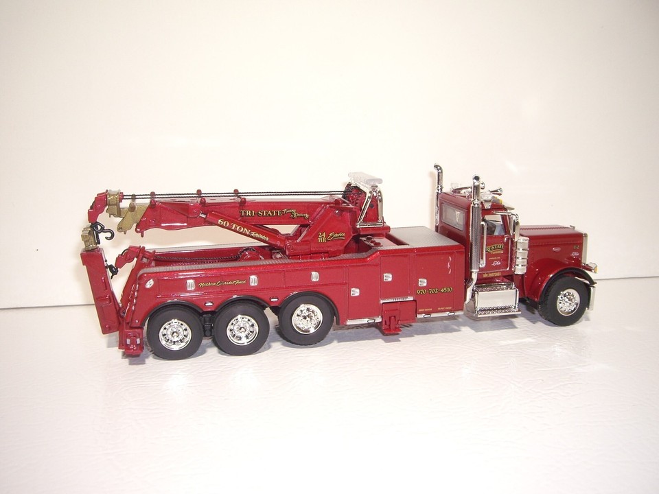 DCP FIRST GEAR 1/64 TRI-STATE TOWING RED PETE 389 & 1150 CENTURY ...