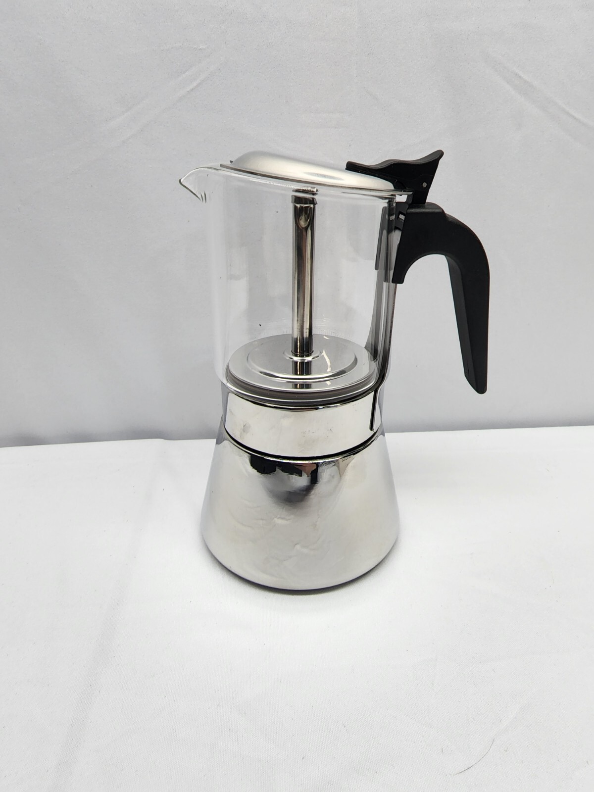 GEESTA Moka Pot Premium Crystal Glass-Top Stovetop Espresso Moka Pot ...