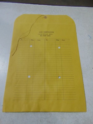 Vintage Olin Corporation Corp Inter-Office Mail Envelope -Ammunition ...