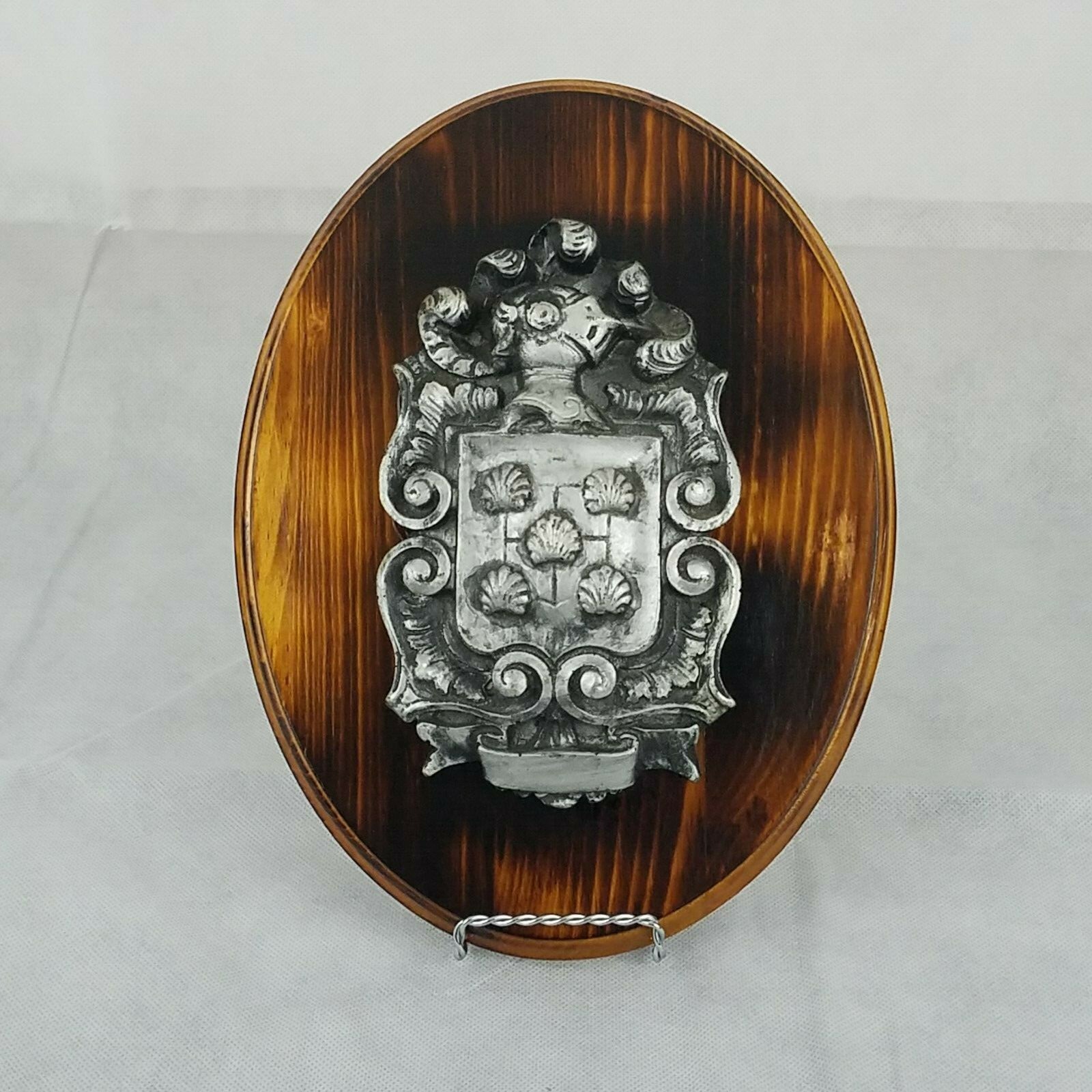 Medieval Renaissance Sign Plaque Pyrography English Knight Emblem 12.5 ...