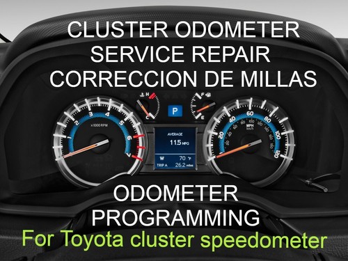 TOYOTA SPEEDOMETER CLUSTER ODOMETER MILEAGE CORRECTION PROGRAMMING ...