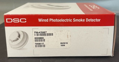 Brand New DSC FSA-410AST 4-wire Photoelectric Smoke Detector Sounder ...