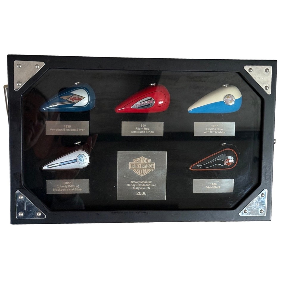 Harley Davidson Miniature Motorcycle Gas Tank Display Collection 5 ...