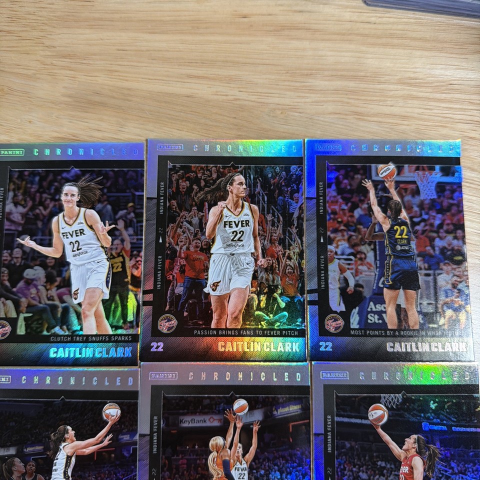 (9) 2025 Caitlin Clark Chronicled Holo Cards Indiana Fever No Dupes | eBay