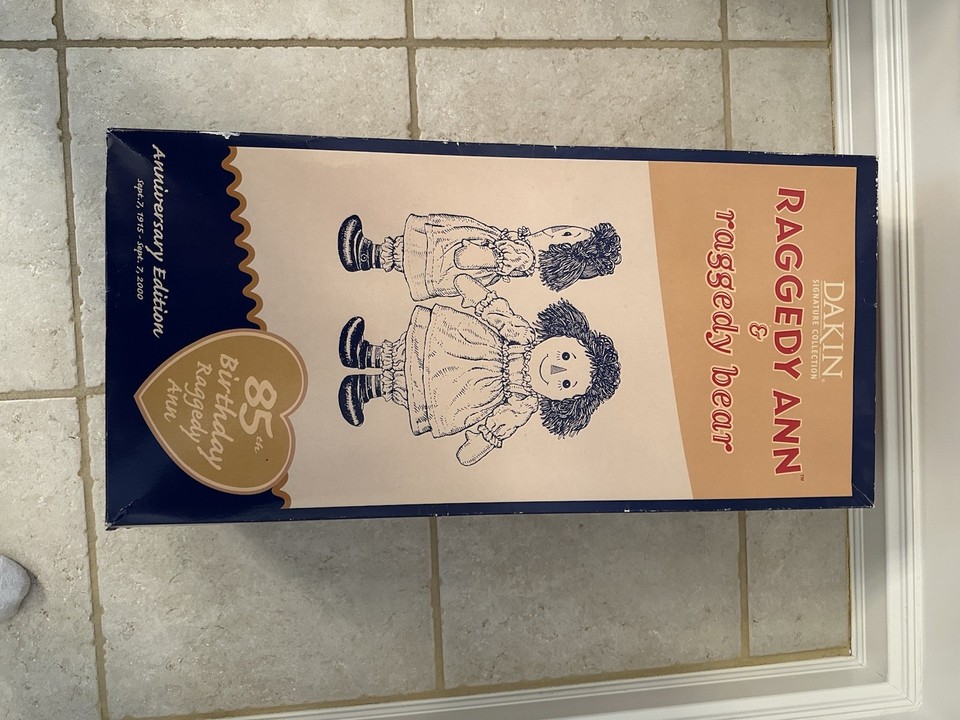 Vintage Raggedy Ann & Raggedy Bear. Never Out Of The Box. Signature ...