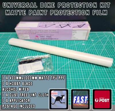 BIKE PROTECTION CLEAR Matte WRAP UNIVERSAL SHEET PPF SELF HEALING AUS ...