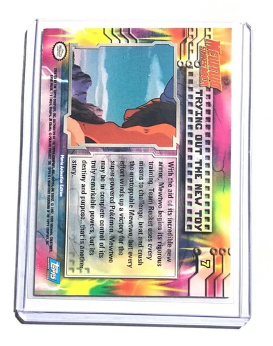 NM Pokemon TOPPS Mewtwo Strikes Back Movie Non Holo Trying Out The New ...