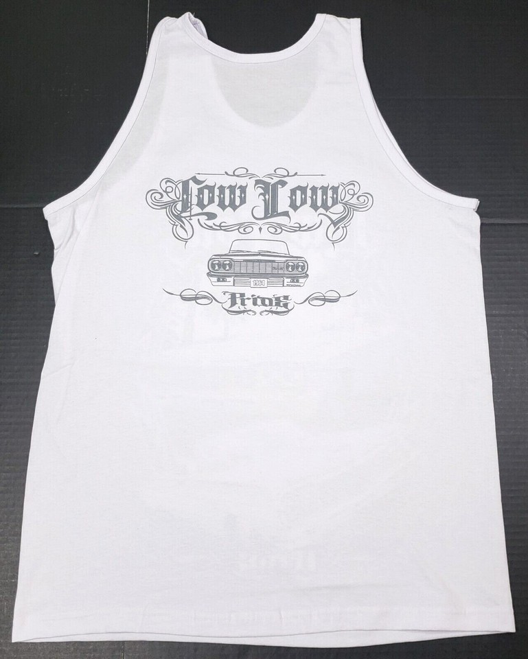 Lowrider Tank Top T-shirt Low Rider Urban Streetwear Men's Vest White ...