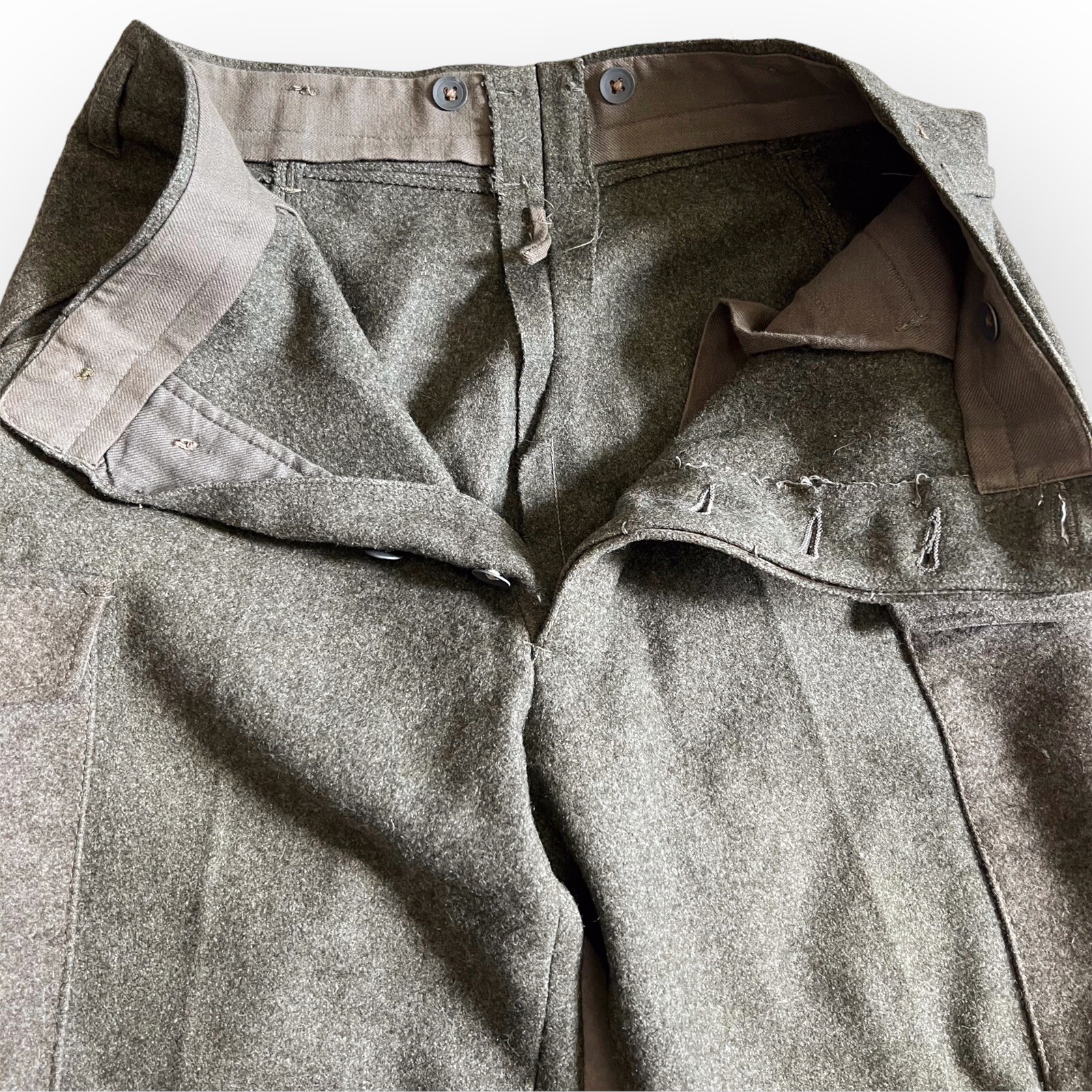 Vintage WWII 1943 Swedish Army Pants Wool Sweden Mili… - Gem