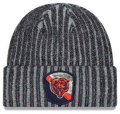 Chicago Bears Saluto A Servizio Maglia Cappello, Nero, Taglia Unica | eBay