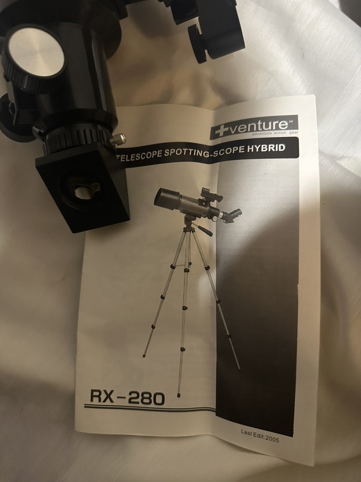 Venture Spotting Telescope Hybrid Model: RX-280 Accessories, Tripod ...