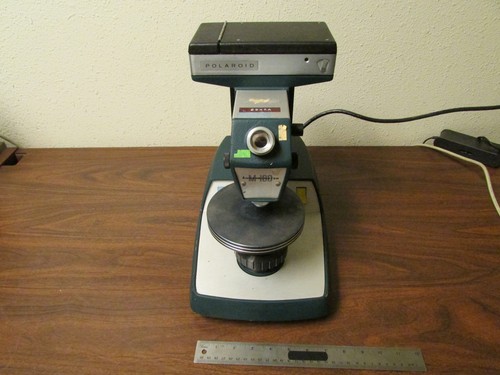 Sloan Instruments Angstrometer Microscope M-100 With Polaroid Camera ...