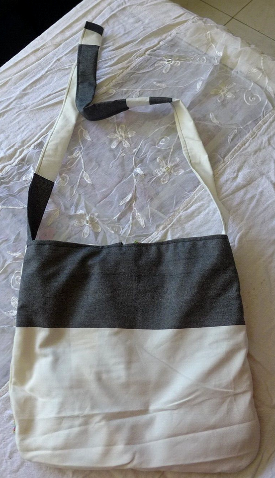 Handmade Bag Quilted Tote Medium Cotton Fabric Purse 12 X 14 inch ...